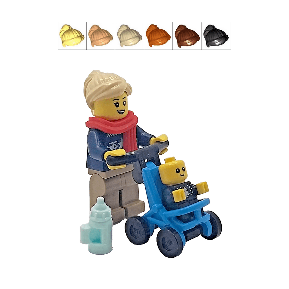 LEGO Mum & Baby In Christmas Clothing Minifigures & Pram Gift ...
