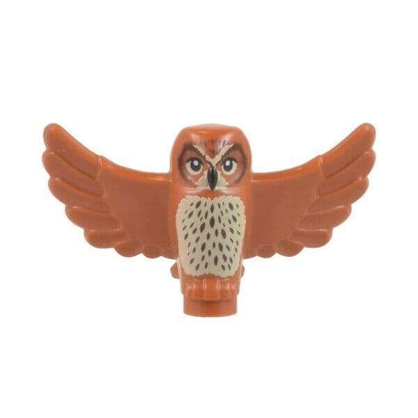LEGO Owl Dark Orange Spread Wings Animal Minifigure 67632pb04 Bird Of ...
