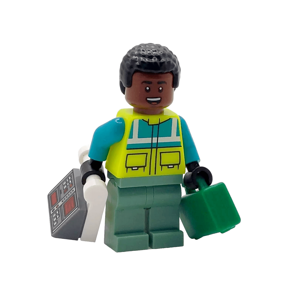 LEGO Paramedic Gift Male & Defib & Case Ambulance Hospital Nurse ...