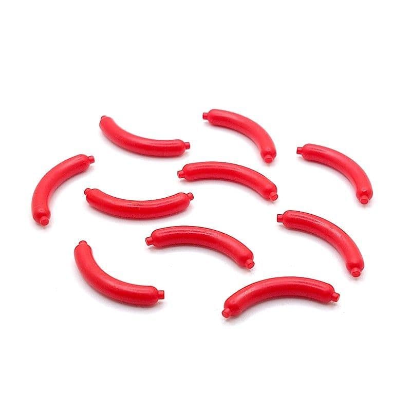 LEGO Parts 10x Hot Dog Sausage Red Minifigure Food 25994 33078
