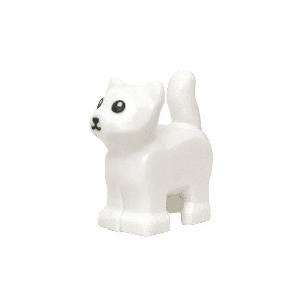 LEGO Pet Baby Kitten Cat Animal Minifigure White Standing 80686pb01