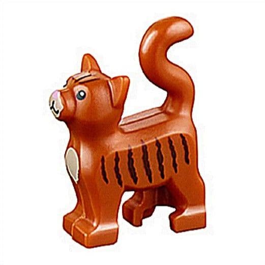 LEGO Pet Cat Animal Minifigure Striped Orange Standing 13786pb02 Gift