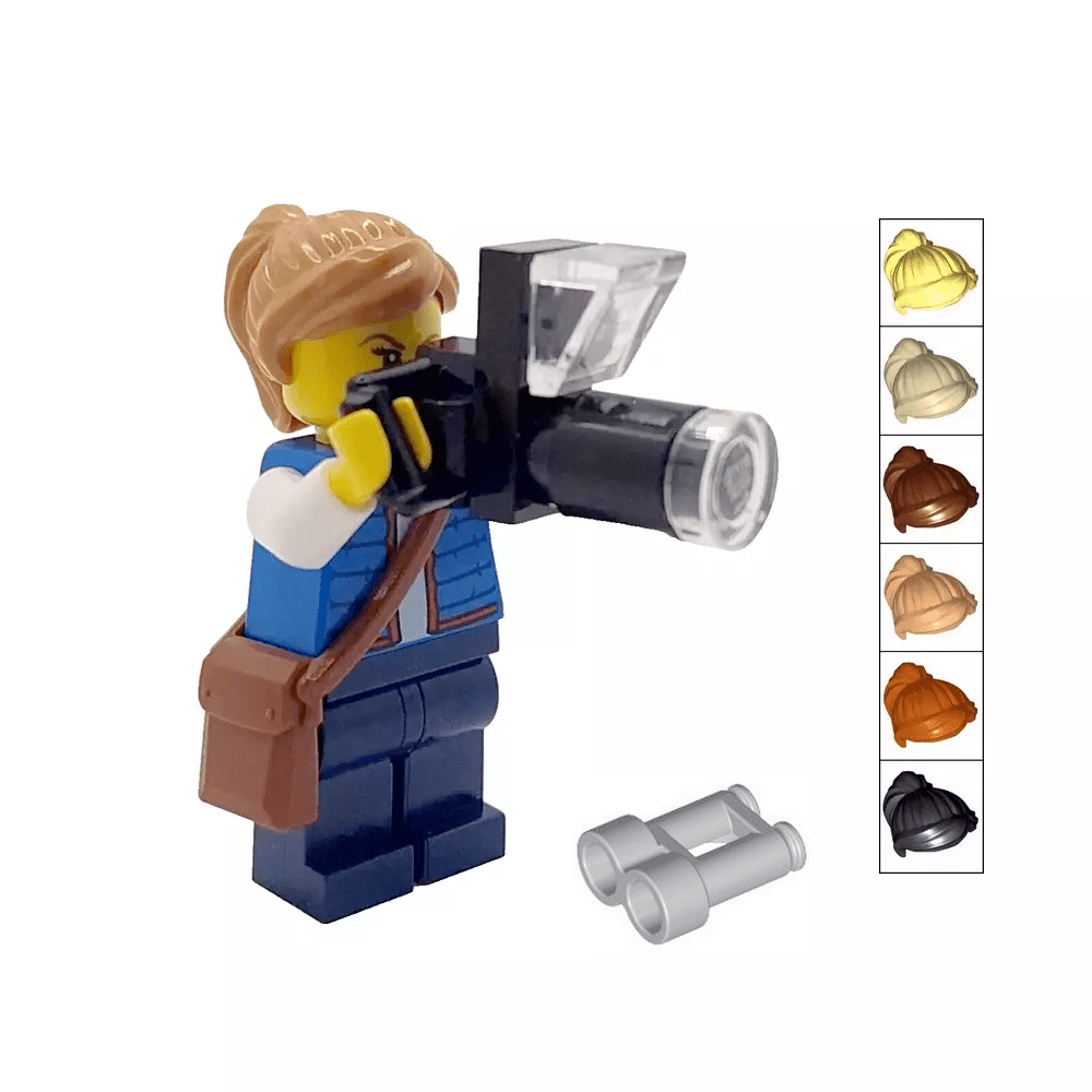 LEGO Photographer Gift Female Bird Watcher Minifigure And Zoom Camera ...