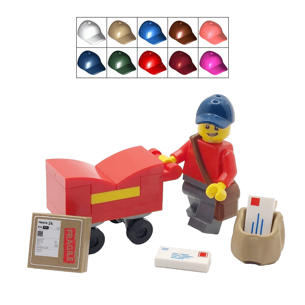 LEGO Postman Cake Topper Decoration Postie Postal Worker Mail Man With ...