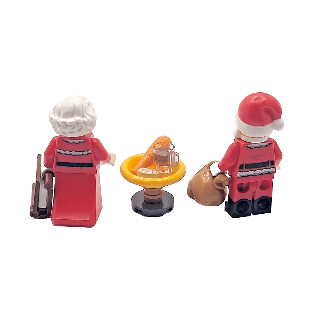 LEGO Santa & Mrs Claus Minifigures Christmas Cake Topper Decoration
