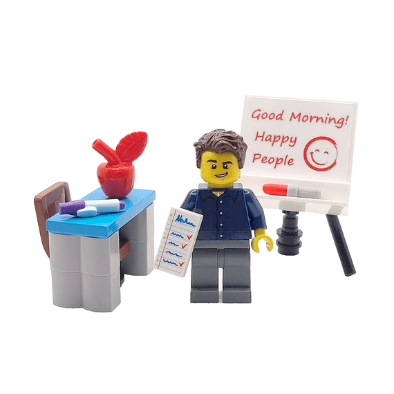 LEGO School Teacher Gift Male College Lecturer Minifigure Set Fathers ...