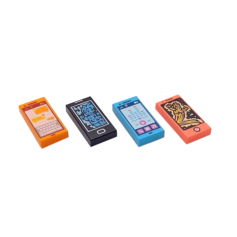 LEGO Set Of Four Smart Phone Mobile Cell Minifigure Scale Office Furniture