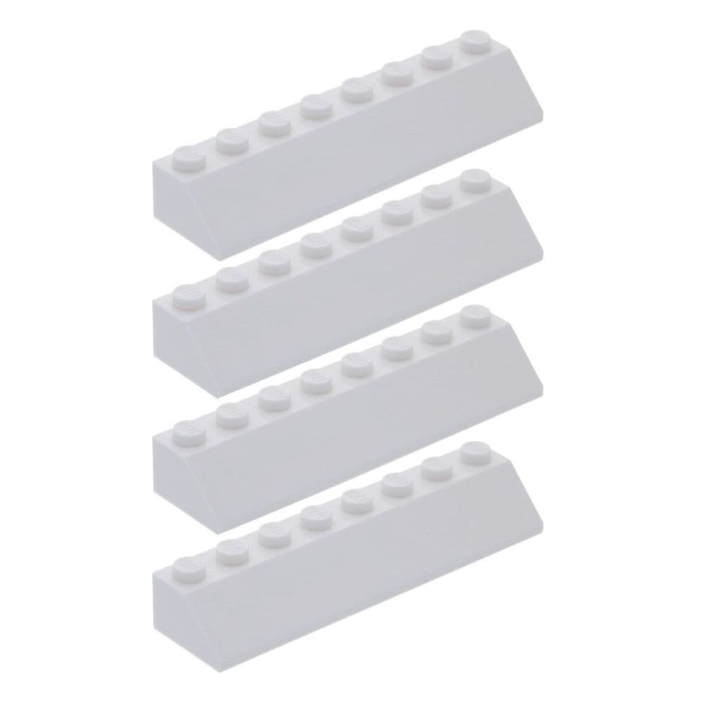 LEGO Spare Parts 4x 2x8 45 Slope 4445 White Roof Star Wars City Train ...