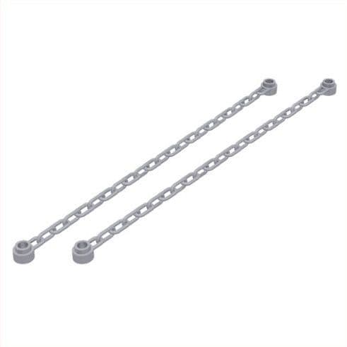 LEGO Technic Pack Of 2x Chain 21 Links Spare Part 30104 Light Bluish Grey