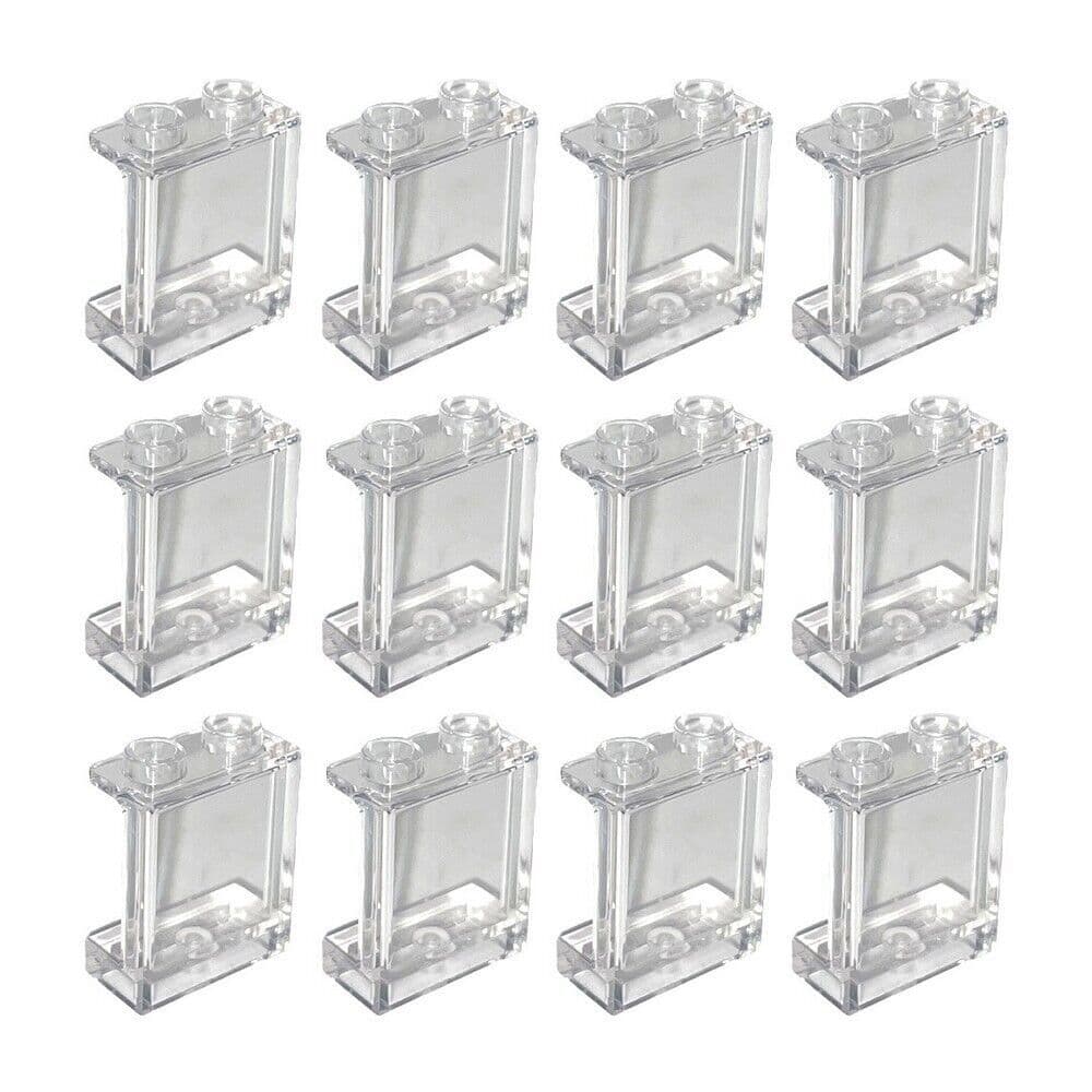 LEGO Train 12x 1x2x2 Carriage Window Transparent Clear 87552 35378