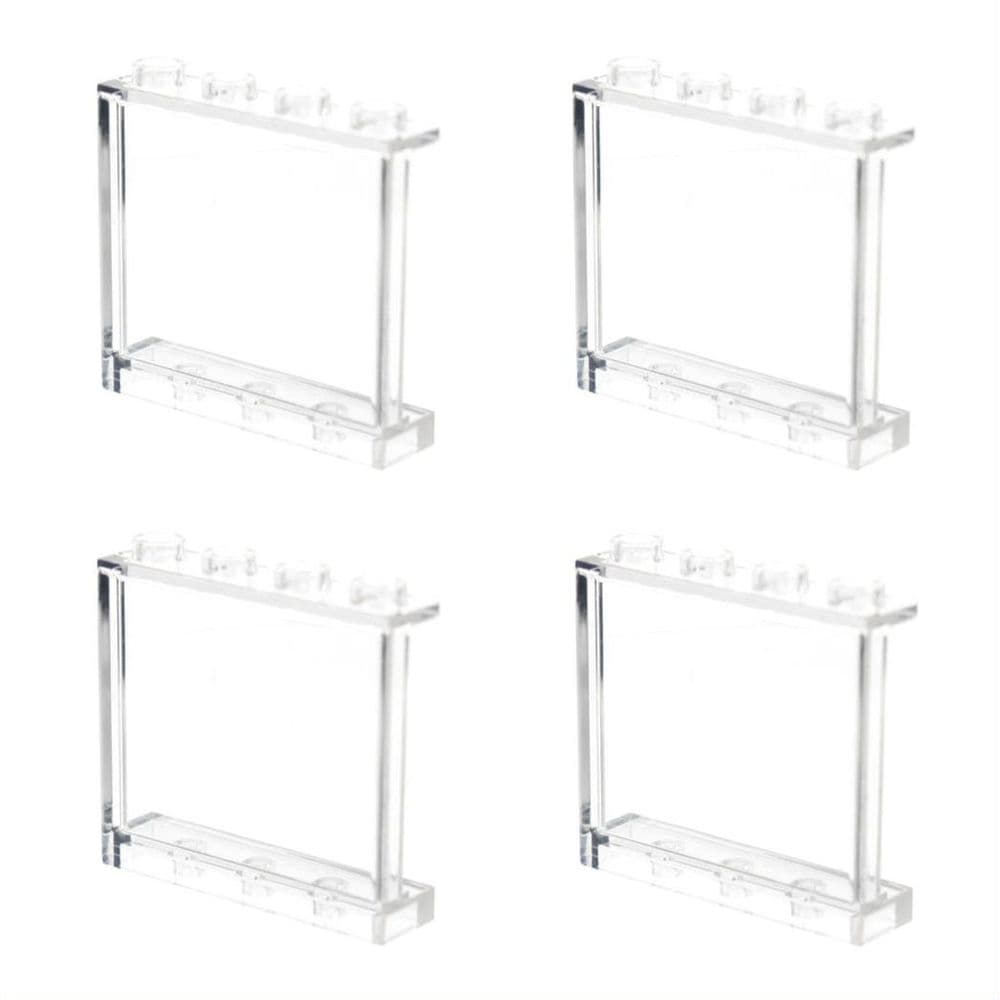 LEGO Train Car Parts Pack Of Four 1x4x3 Carriage Window Trans Clear ...