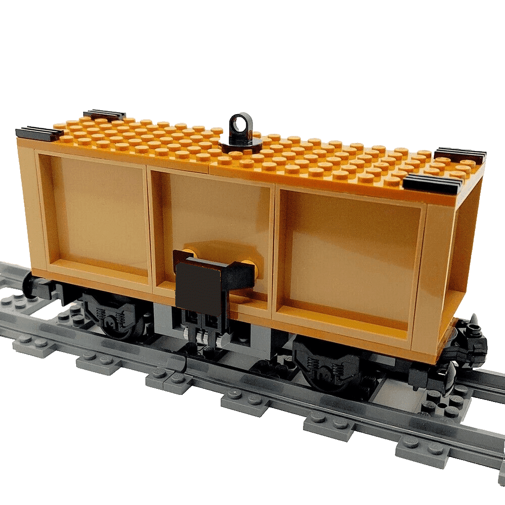 LEGO Train Custom Made Freight Container Wagon Cargo Carriage