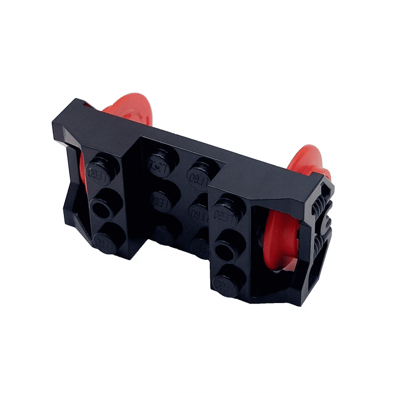 LEGO Train Red Wheel Set Holder & 2x Wheels 38339 & 38340 Carriage Wagon