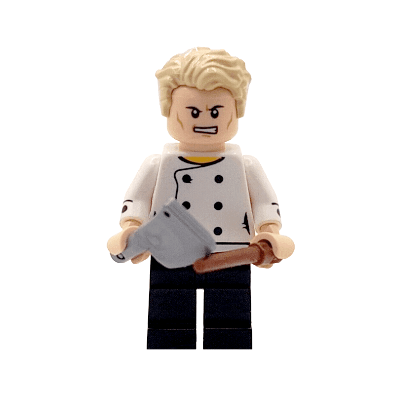 LEGO TV Chef Gordon Ramsay Minifigure Gift With Cleaver Hell s Kitchen ...