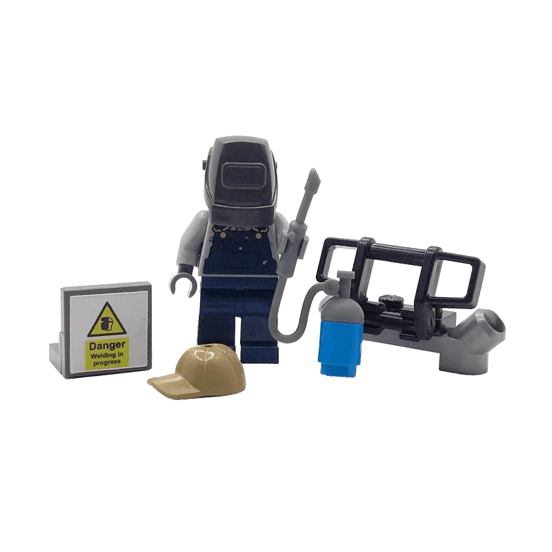 LEGO Welder Gift Car Mechanic Man Garage Repair Minifigure Male Dad ...