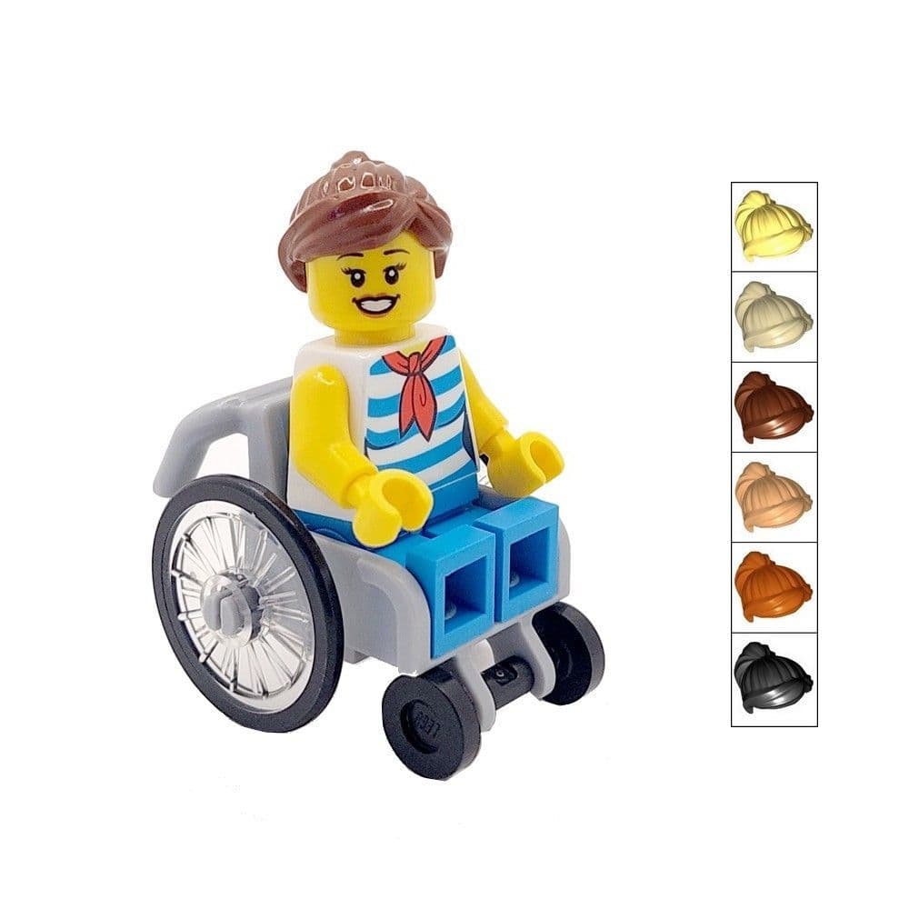 LEGO Wheelchair Cake Topper Decoration Disabled Woman Female Minifigure ...