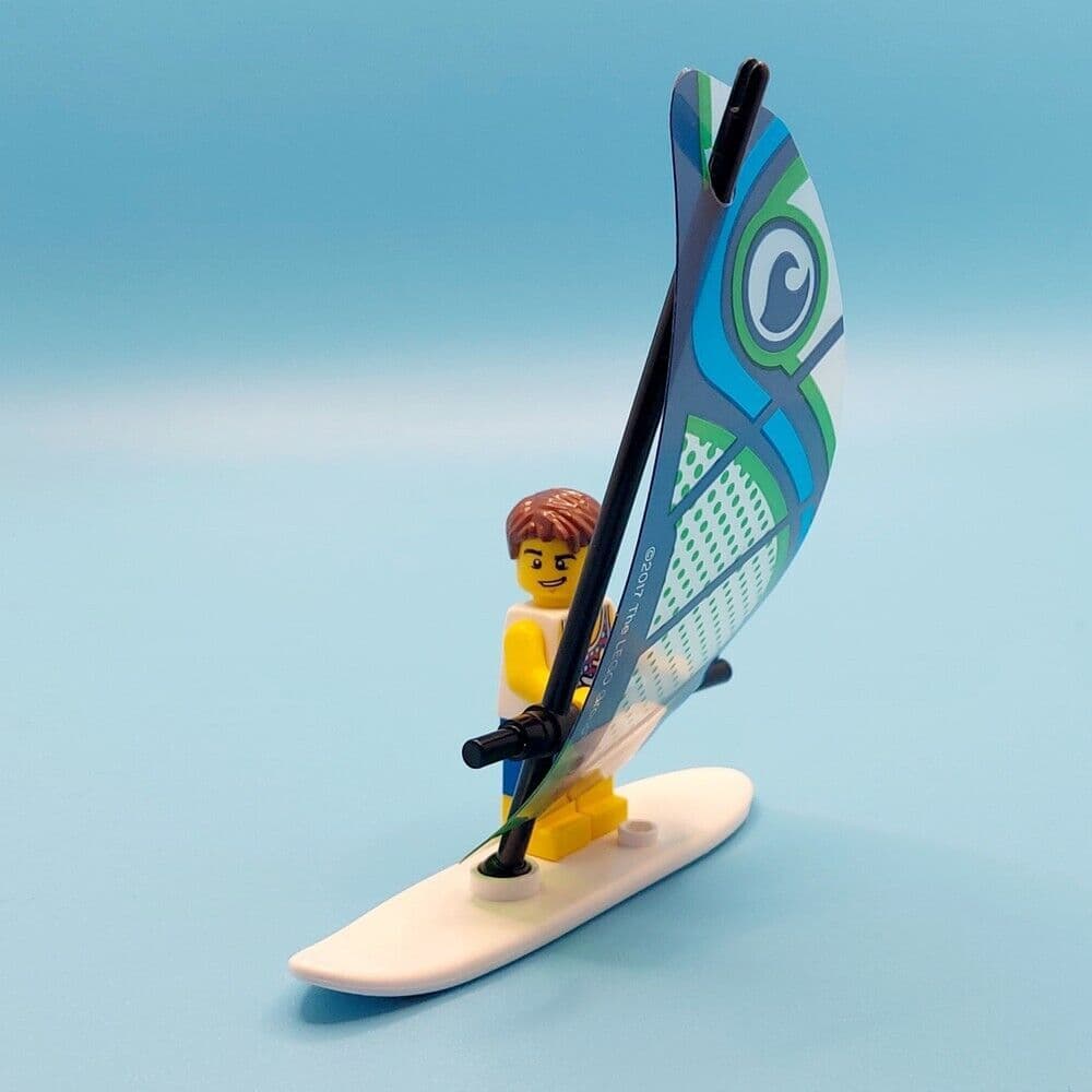LEGO Windsurfer Cake Topper Decoration Made With LEGO Bricks Male Beach ...