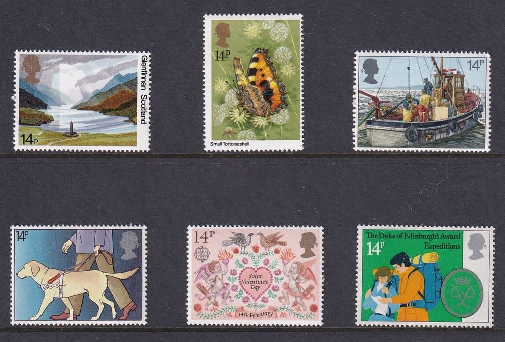 14p x 100 30 off Discounted GB Postage Stamps mixed designs