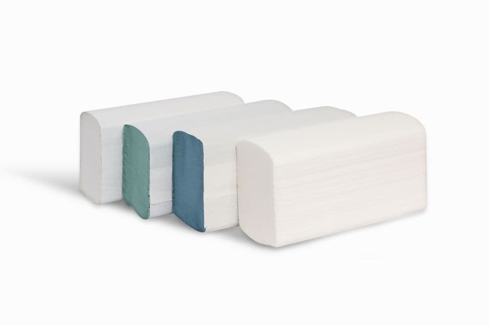Interfold Blue Paper Hand Towels 1 Ply 3600 per Box