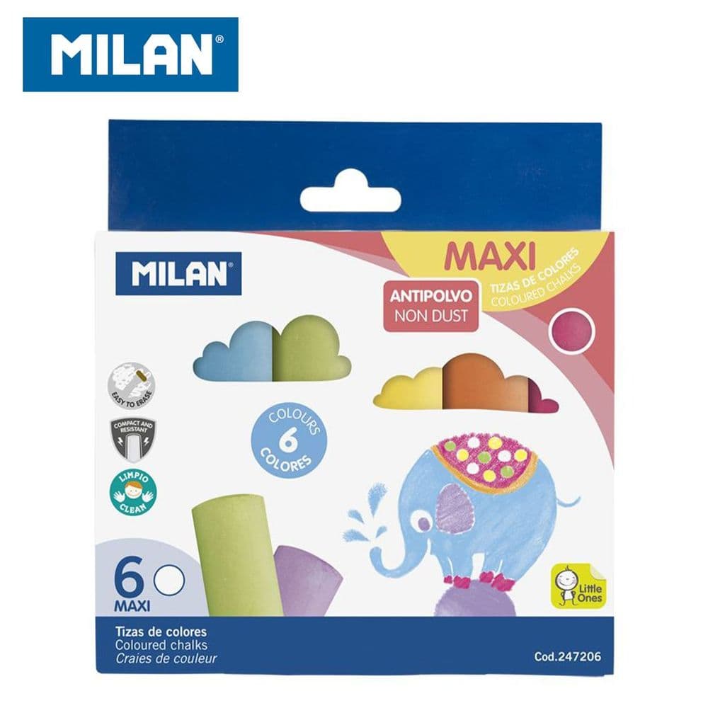 MILAN 6 Non-Dust Chalk - MAXI