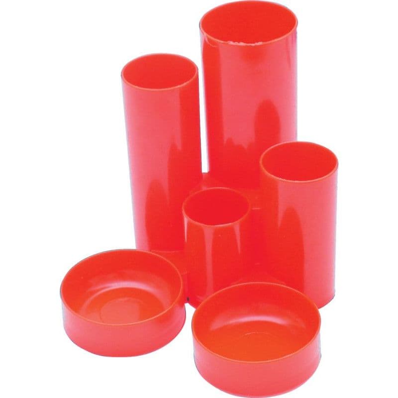 Q-Connect Red Tube Desk Tidy