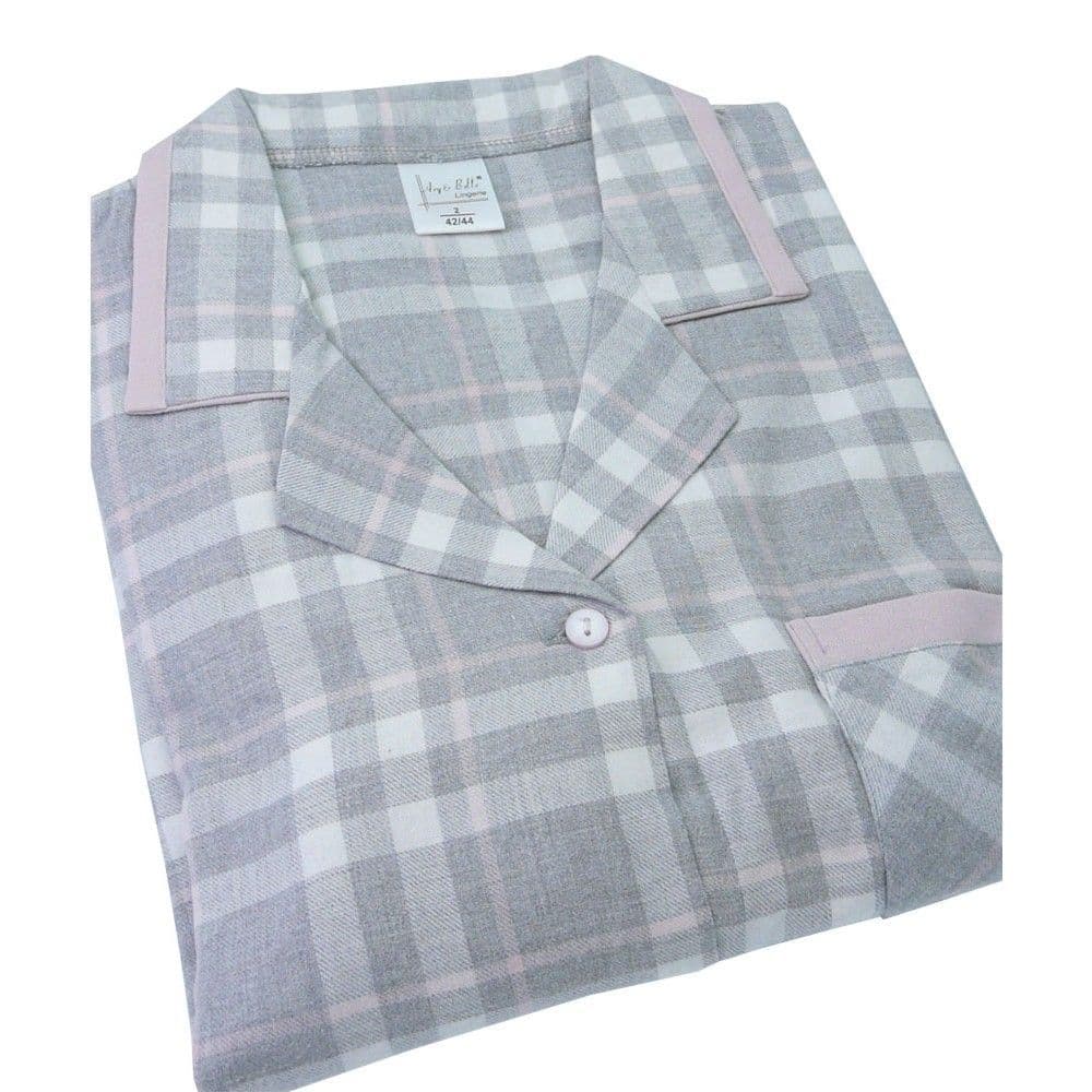 Waite s Pink and Grey cotton check pyjamas 8290