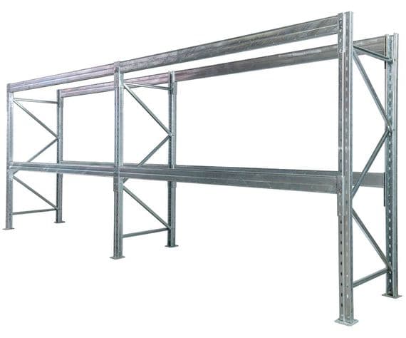 Galvanised pallet racking