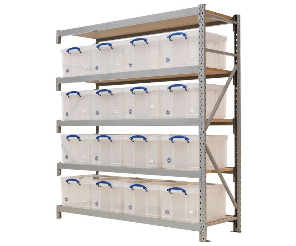 Grey 1800 Wide Longspan Racking Extention bay