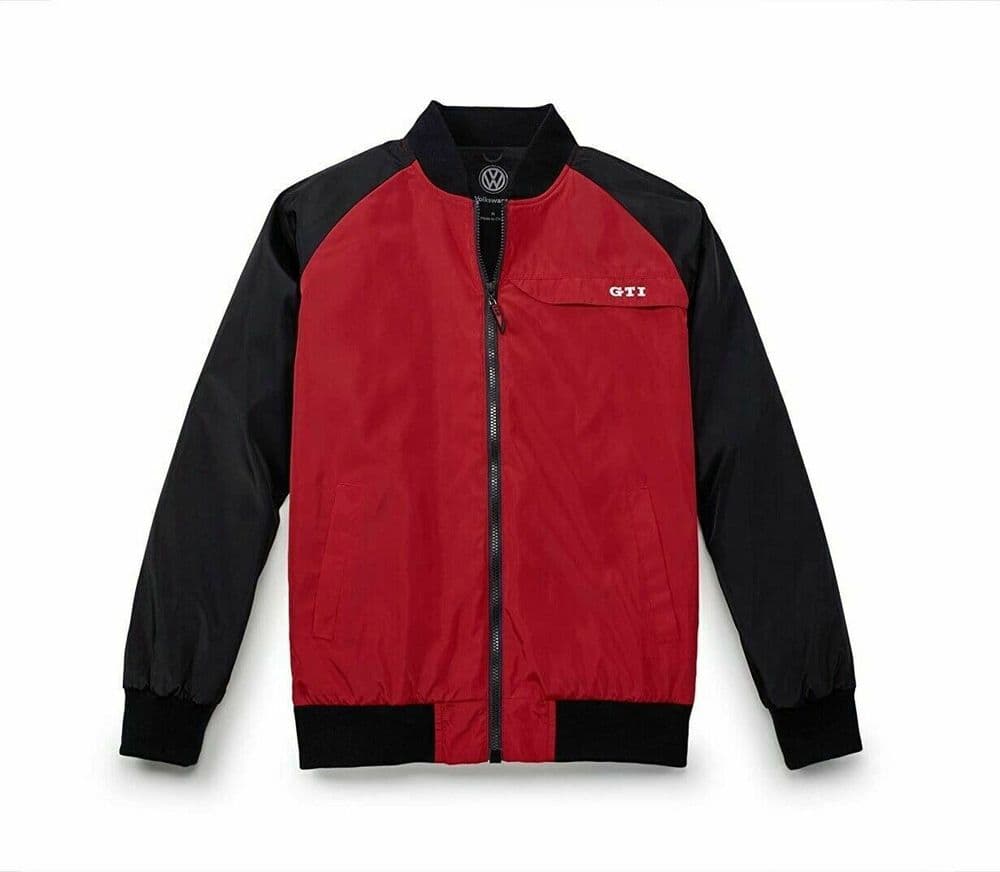 VW MEN S GTI BLACK RED MEDIUM BOMBER JACKET - GENUINE VOLKSWAGEN ...