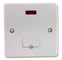 MK K337 13 Amp Unswitched Fused Spur with Flex Outlet - White