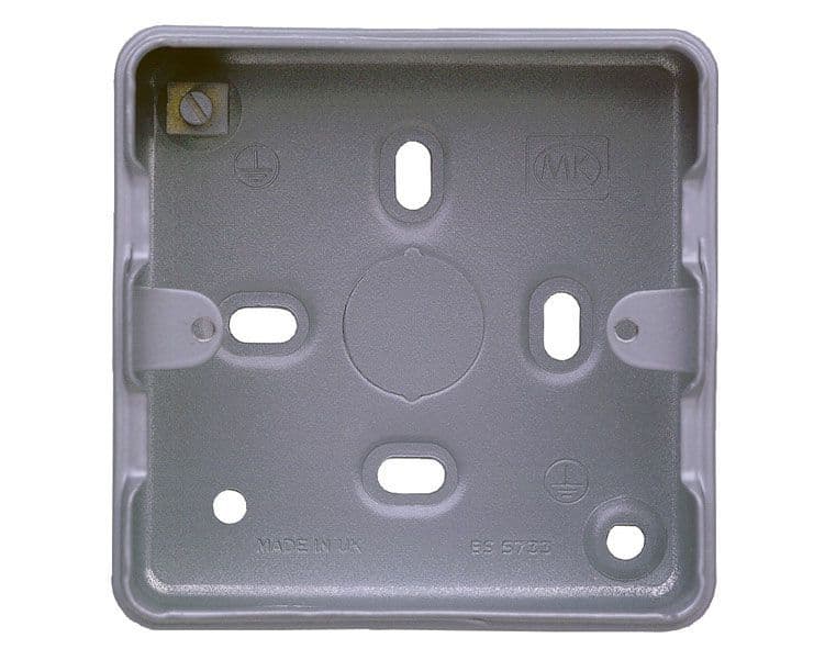 MK K8891 1 Gang and 2 Gang Grid Surface Metal Box