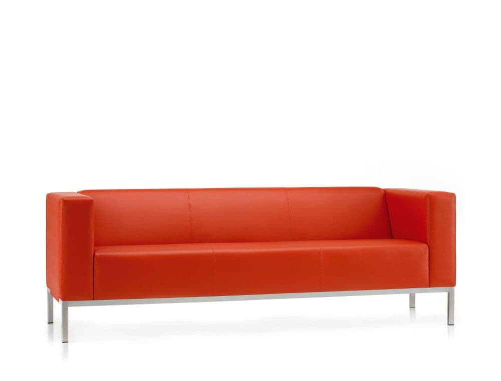 Pledge Box Visitor Soft Seating 3 Seater Sofa With 4 Leg Frame