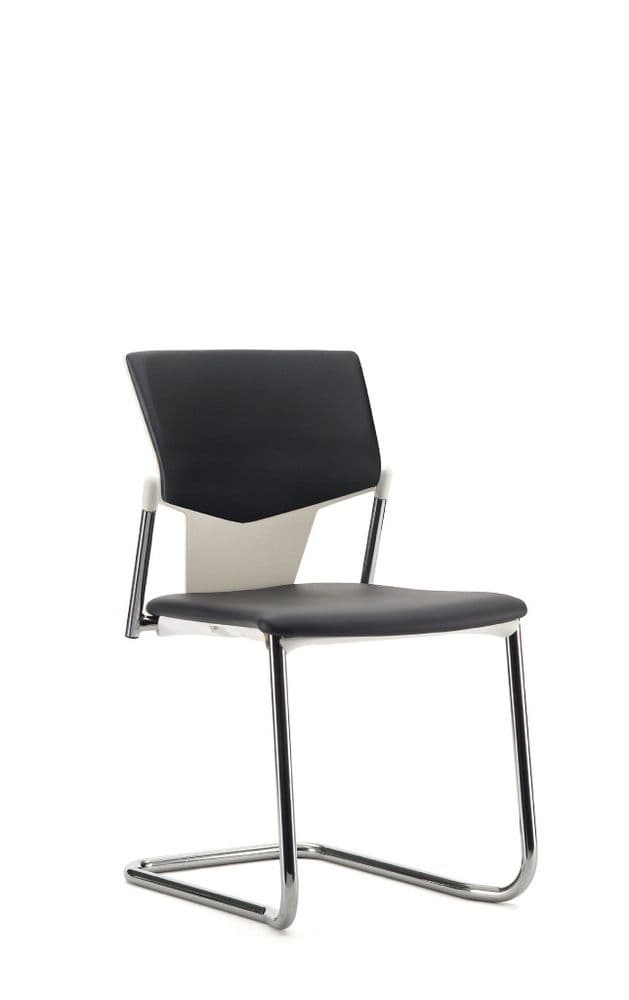 Pledge Ikon Chair With Upholstered Seat And Back With Cantilever Frame