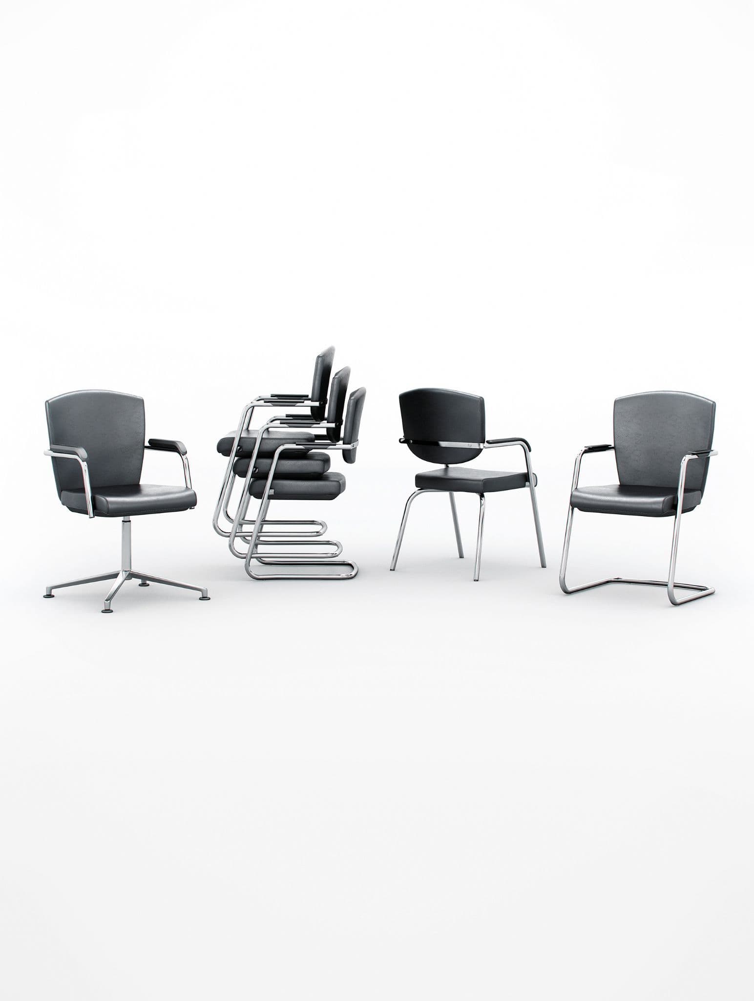 Pledge Key Meeting Room Chair With Cantilever Base Fixed Arms Fully ...