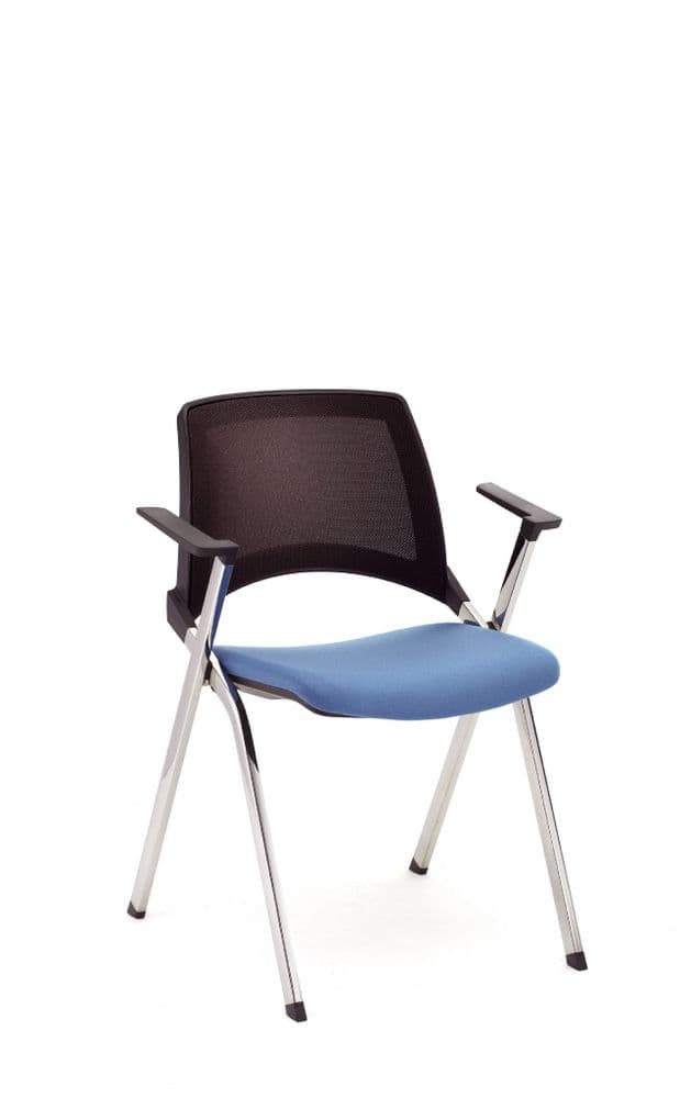 Pledge La Kendo Meeting Chair With Four Leg Base & Upholstered Seat ...