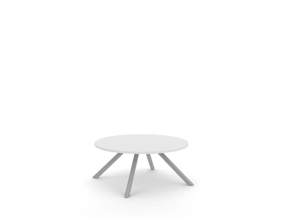 Pledge Runna Breakout & Coffee Table With Round MFC Top With A Metal ...
