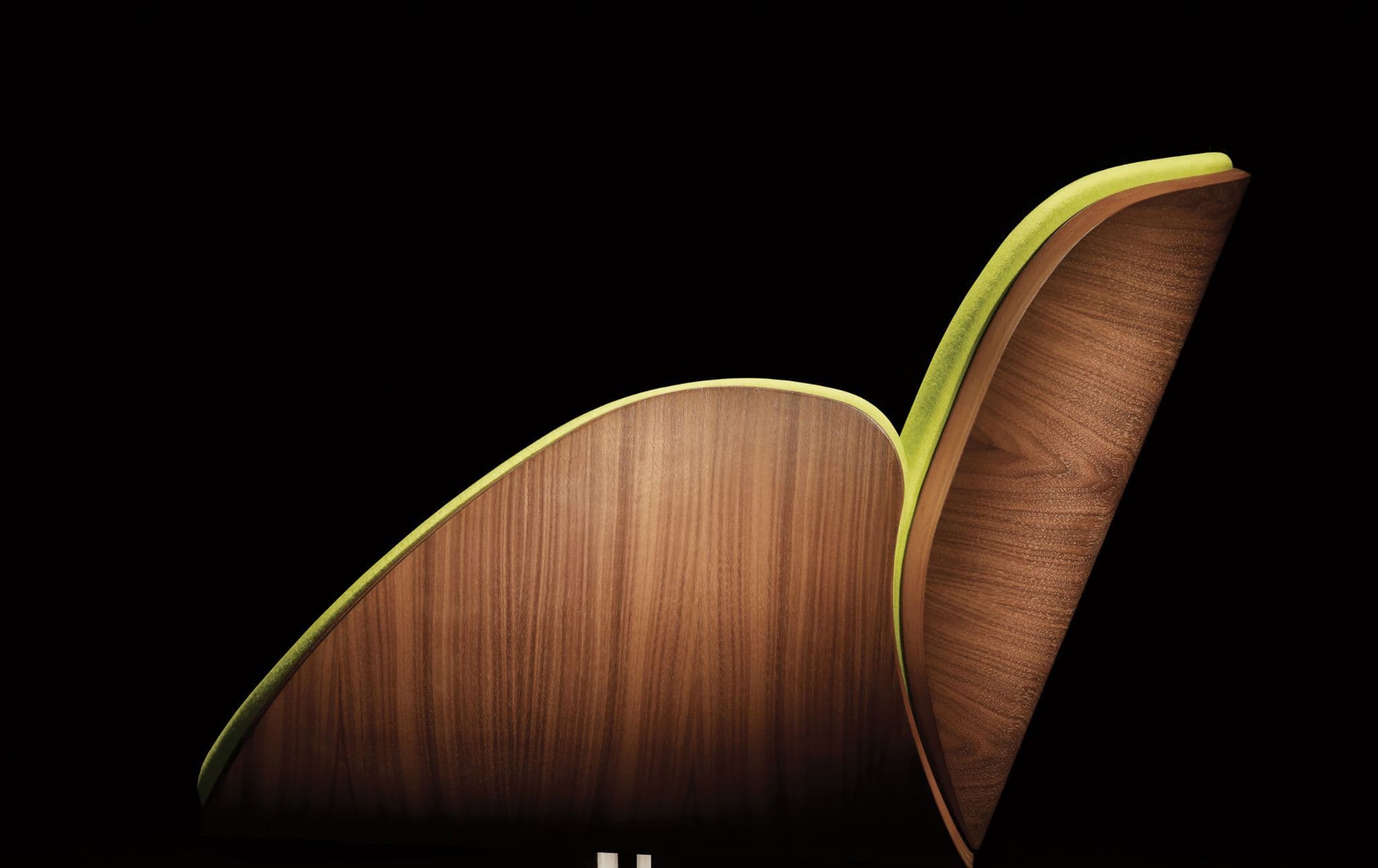 Pledge Spirit Breakout Chair With Upholstered Inner Shell And Polished ...