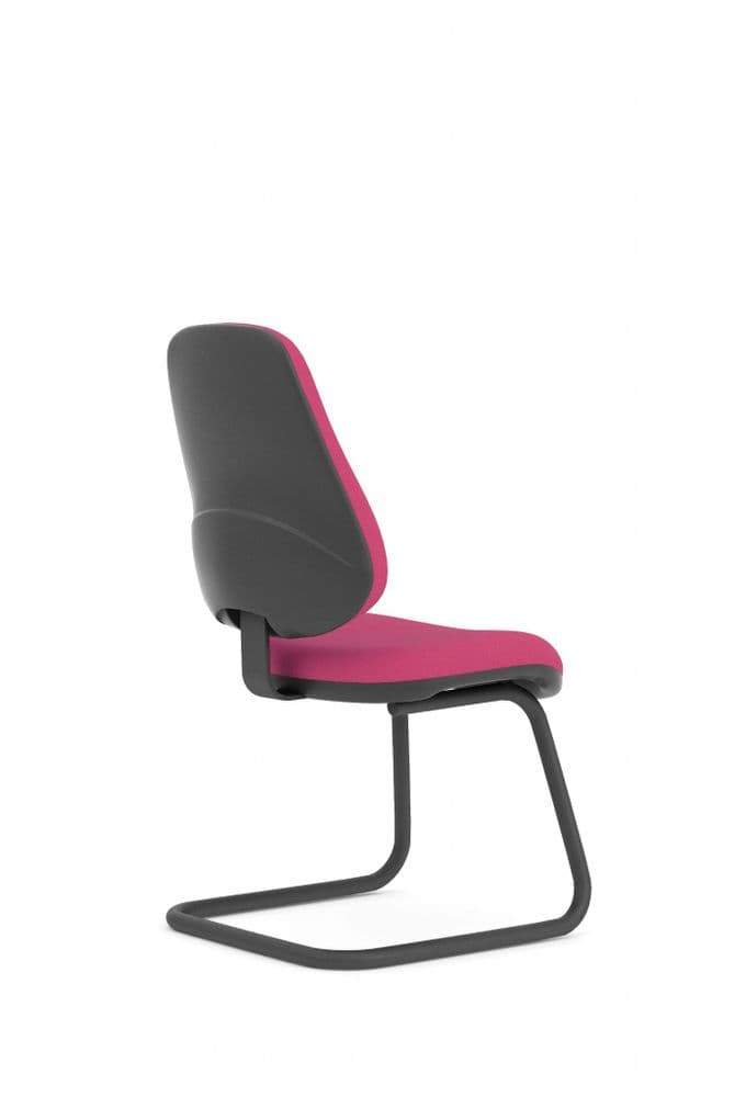Pledge Topaz High Back Visitor Chair With Cantilever Frame Without Arms