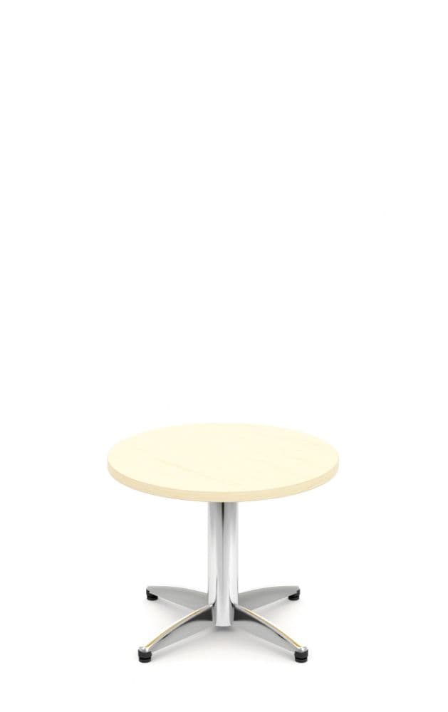 Pledge Unify Round Coffee Table With Four Star Base And Wooden Top 600mm