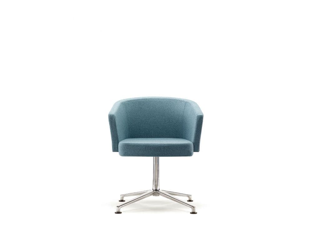 Pledge Zone Fully Upholstered Soft Breakout Chair With Four Leg Frame