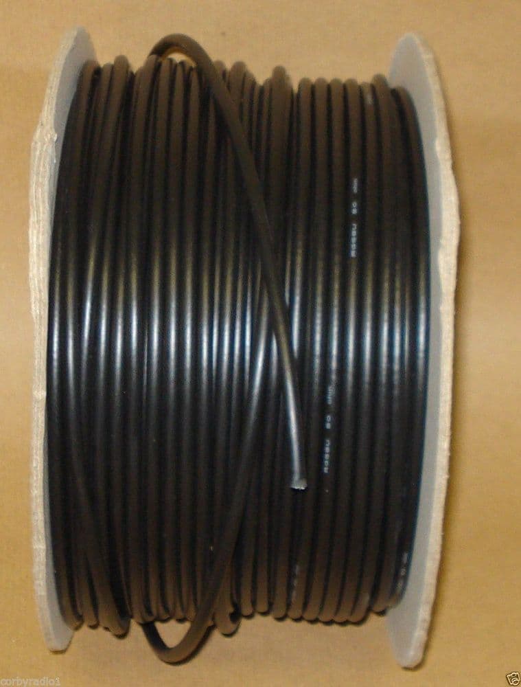 COAX CABLE 5 MTS RG58 CU 85 SCREEN QUALITY TWO WAY TAXI RADIO CB RF