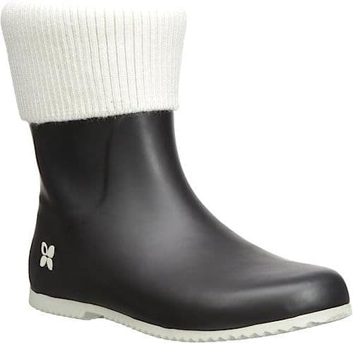 Butterfly Twists Eton Women s Half Wellies - Black/White