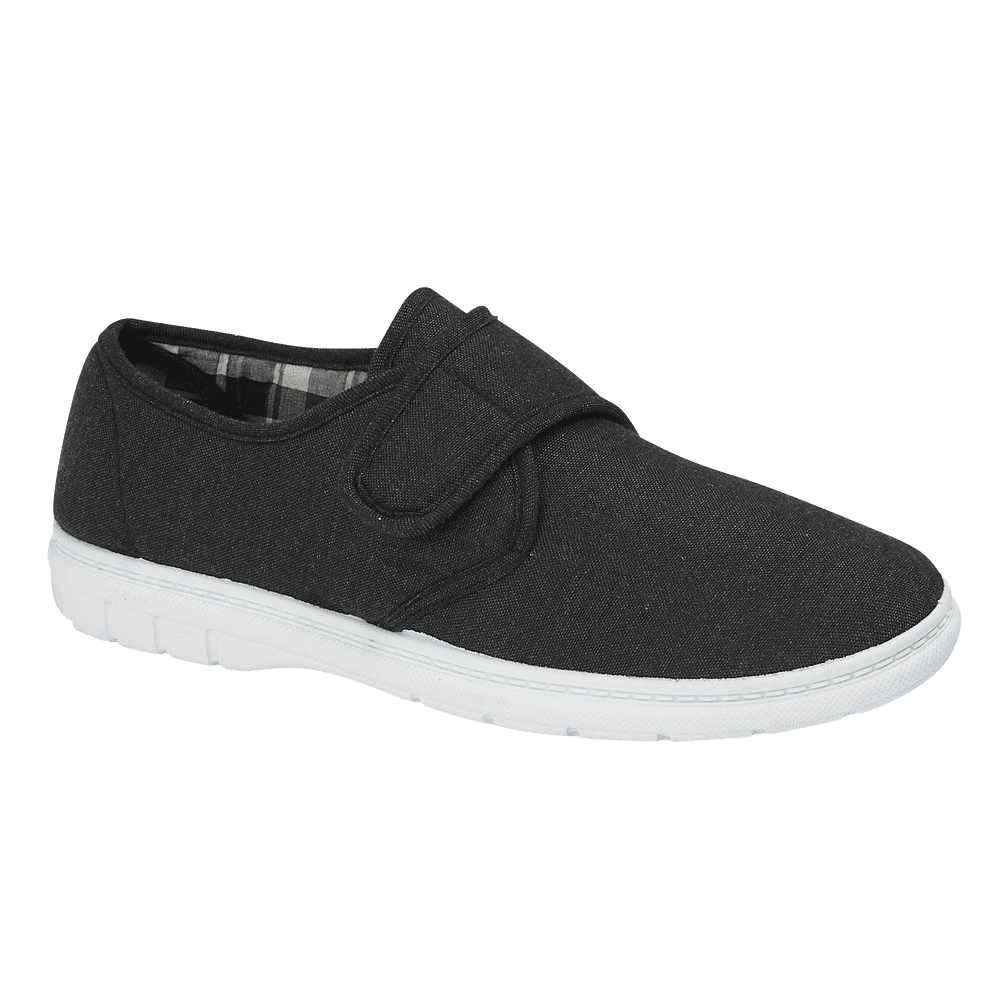 Charles Southwell Kevin Men s Canvas Touch Close Shoes - Charcoal