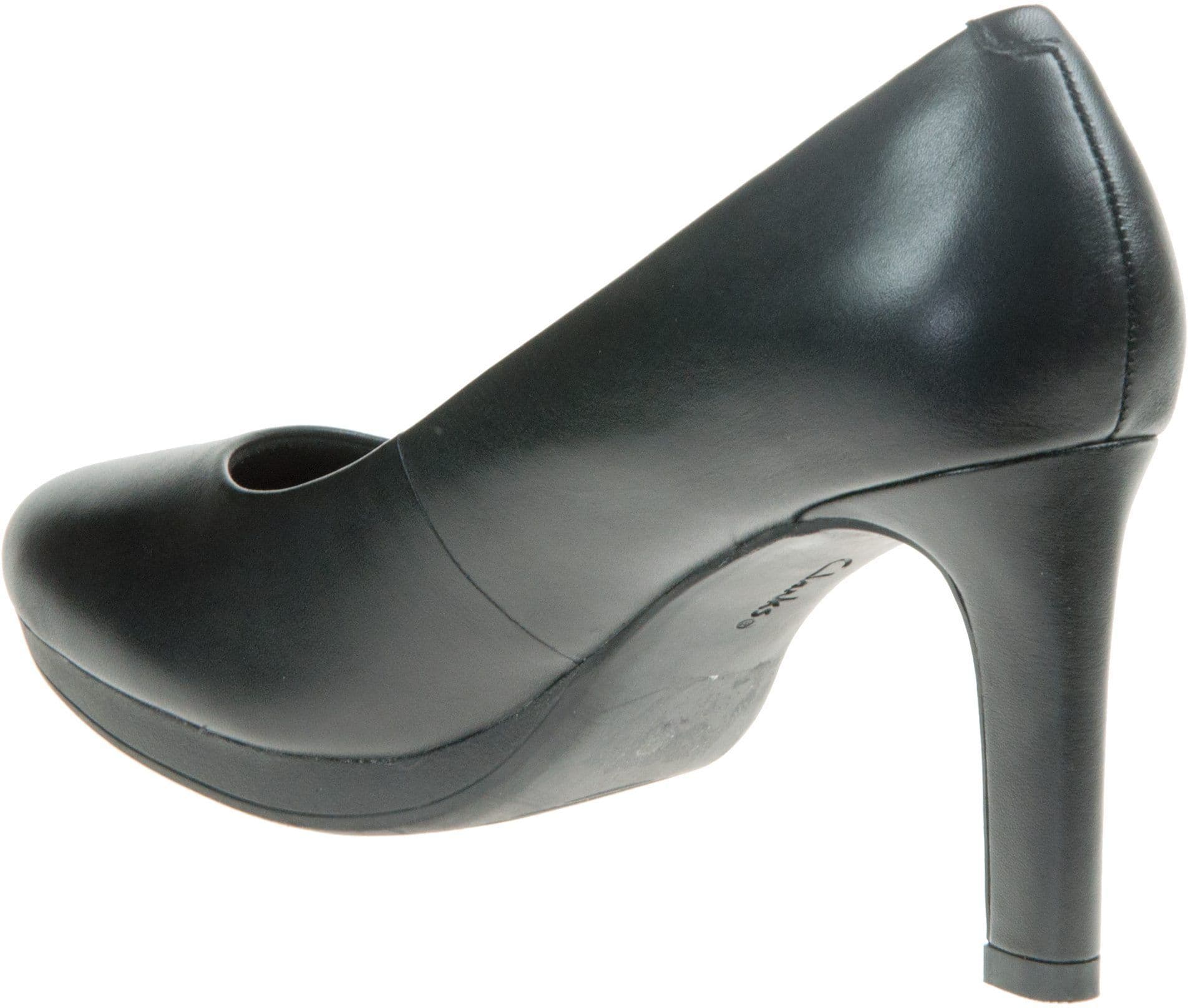 Clarks Ambyr Joy Women s Leather Court Shoes - Black D
