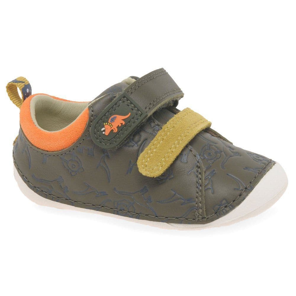 Clarks Boys Pre-Walker Shoes - Tiny Rex Khaki Interest