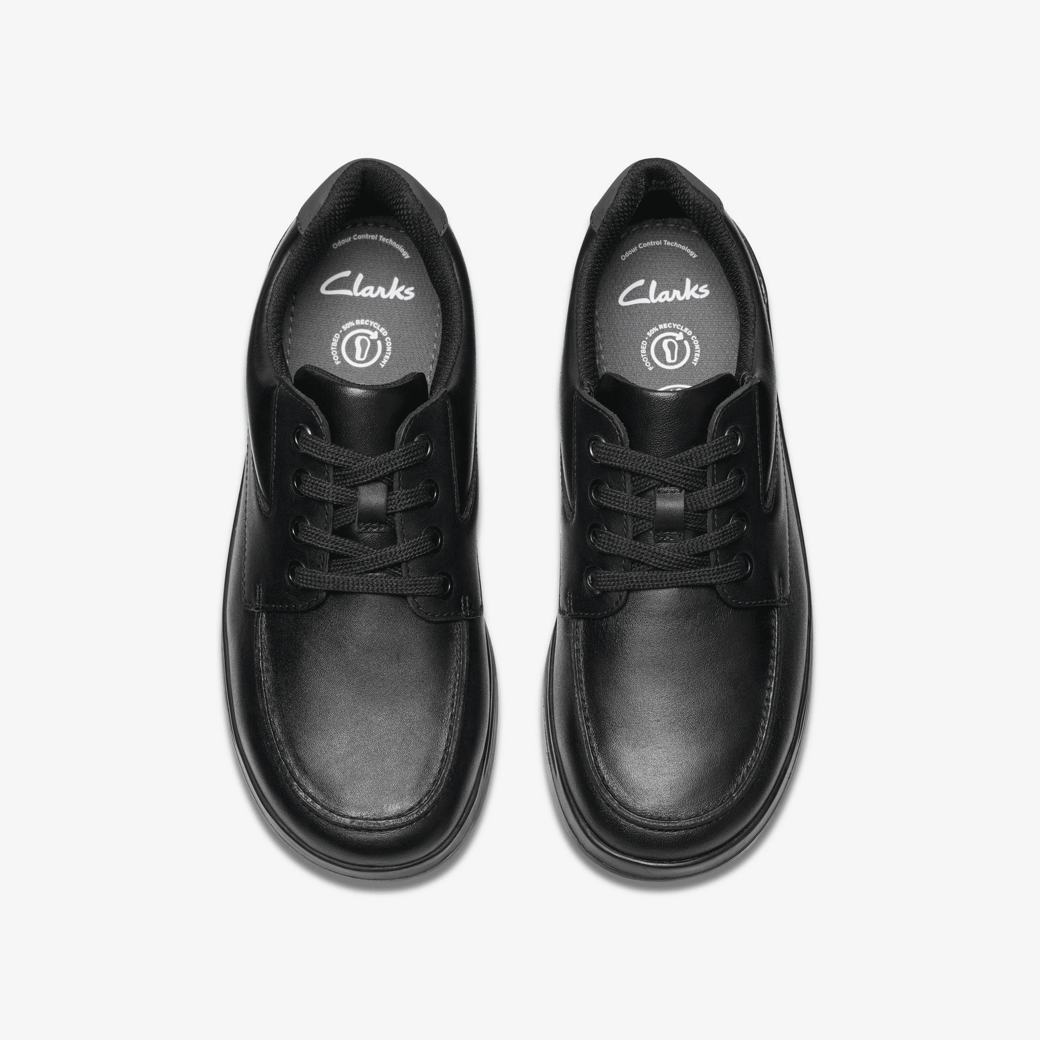 Clarks Keelan Flare Boys School Shoe - Black