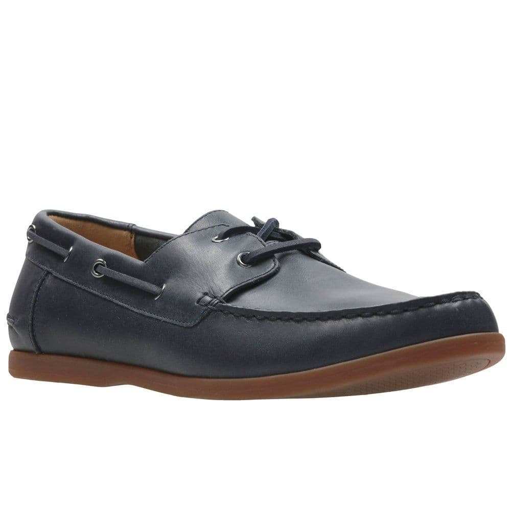 Clarks Morven Sail Men s Casual Boat Shoe - Navy Leather