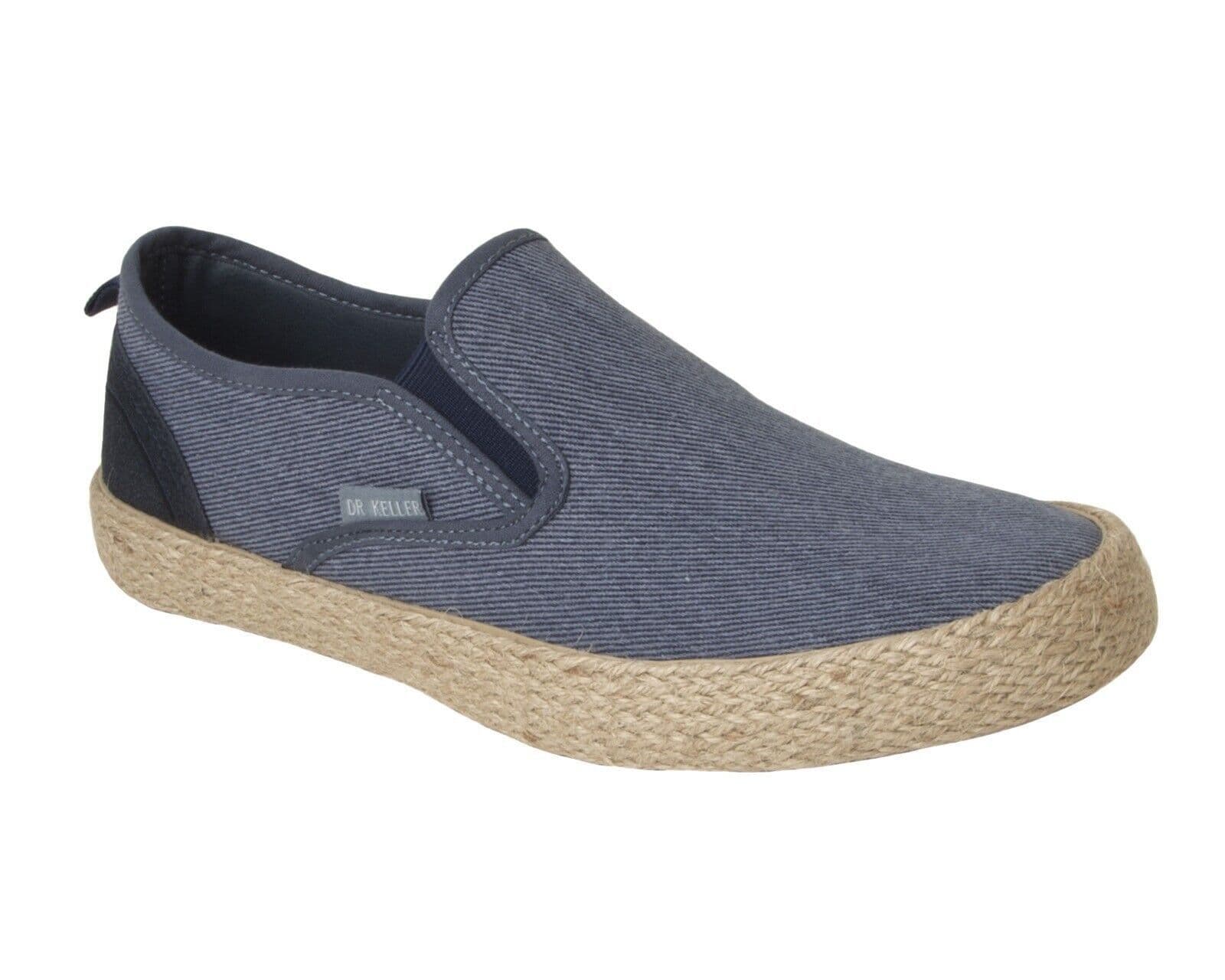 Dr Keller Graham Men s Canvas Slip-On Shoe - Blue