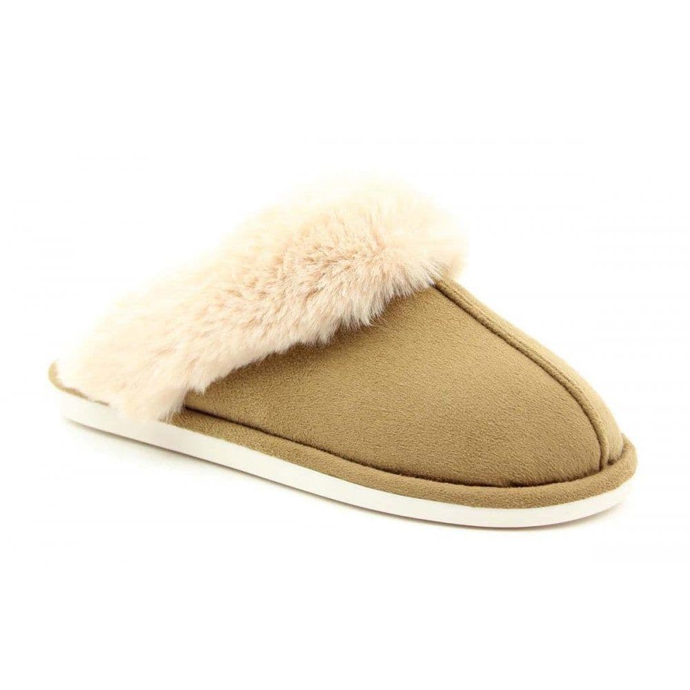 Heavenly Feet Fireside Women s Slippers - Taupe