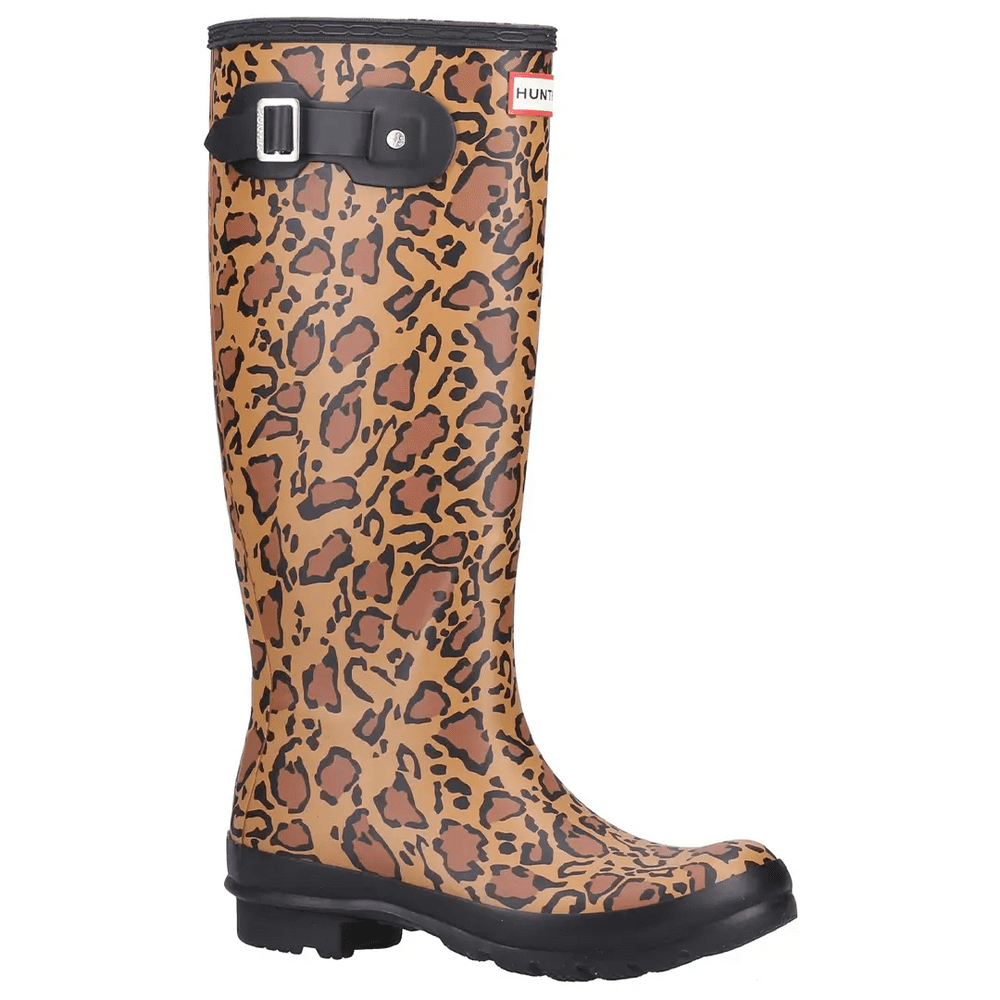 Hunter Original Tall Women s Leopard Print Wellington Boots